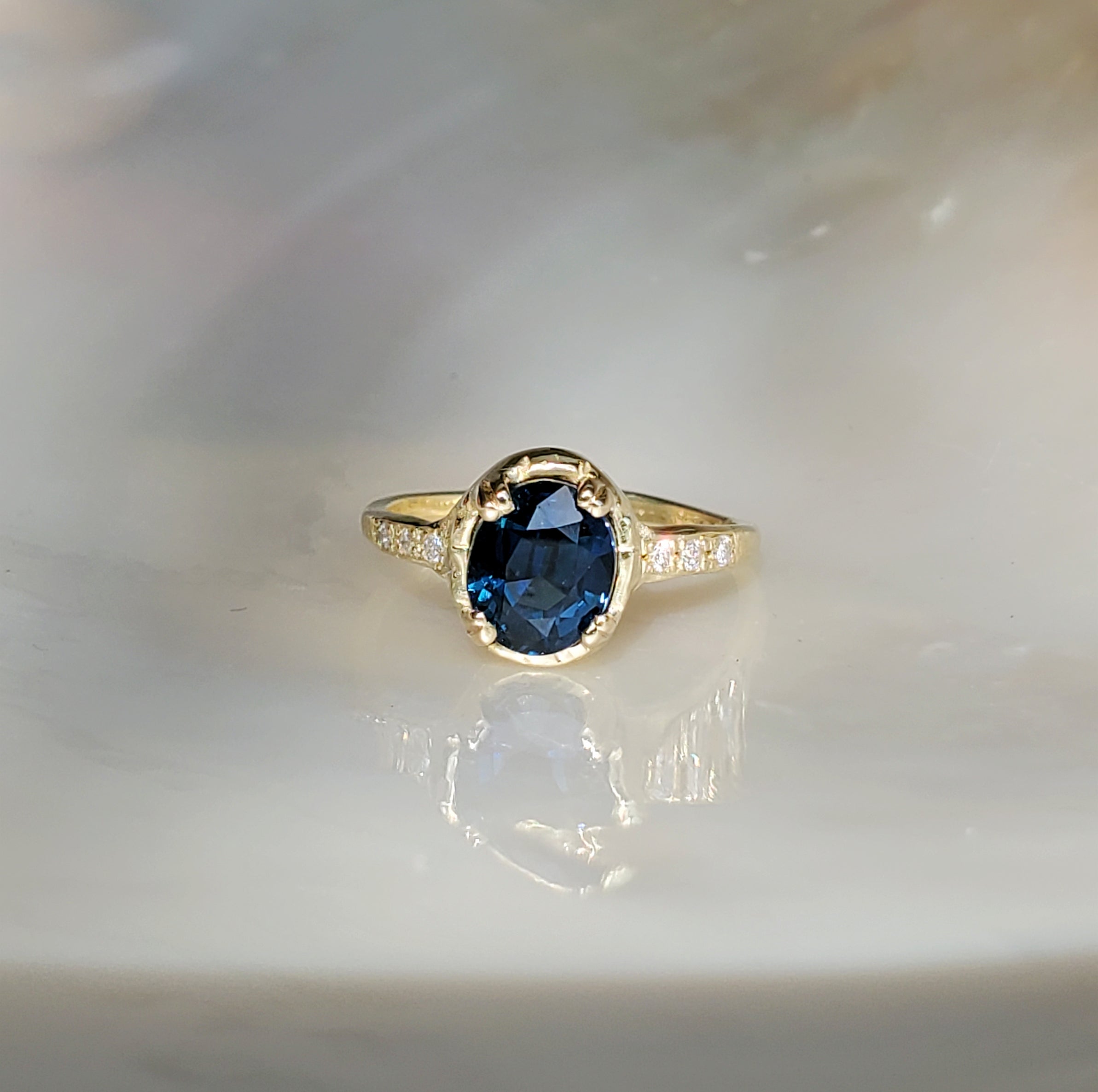 Enchanted Velvet Blue Sapphire Ring – COMMUNION by Joy
