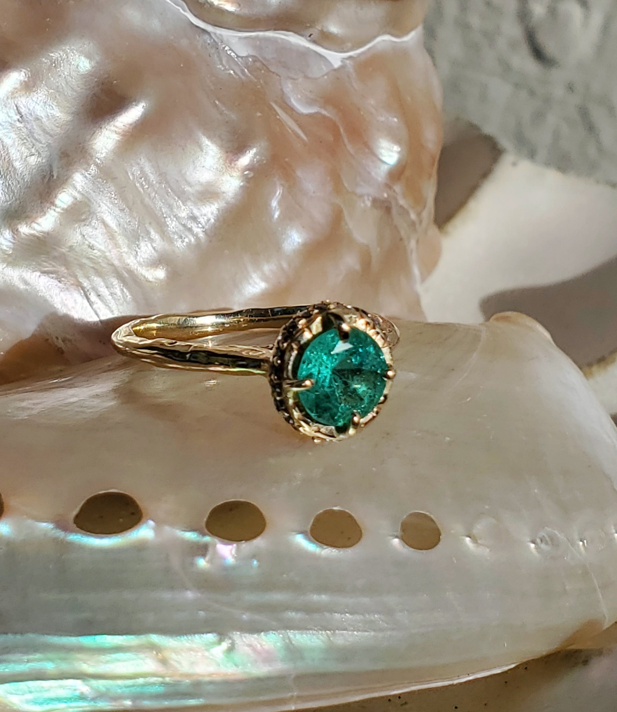 Enchanted Solitaire Emerald Supreme Ring – COMMUNION by Joy